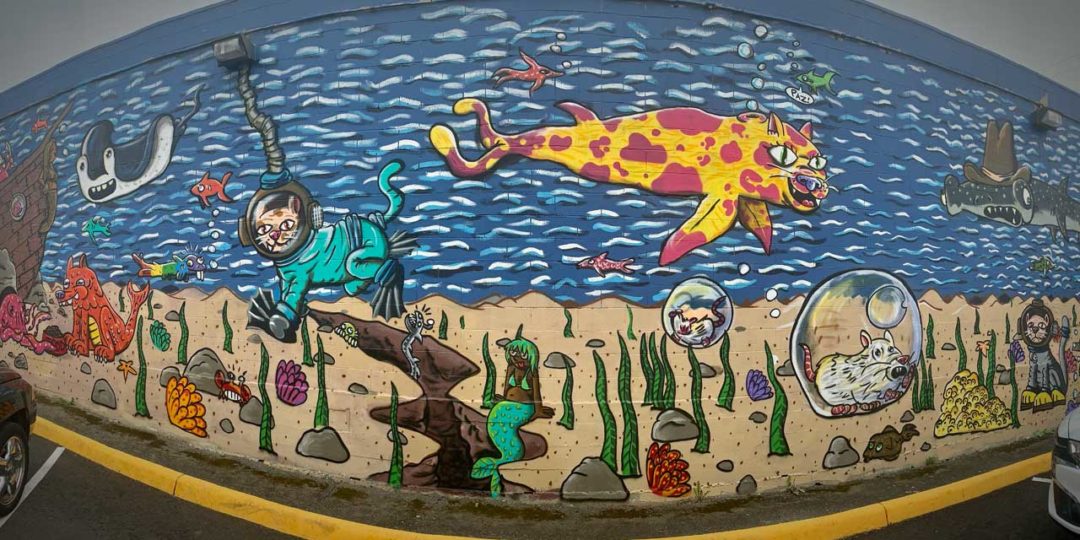 PHOTOS: Colorful, massive new mural painted on side of Burien CARES ...