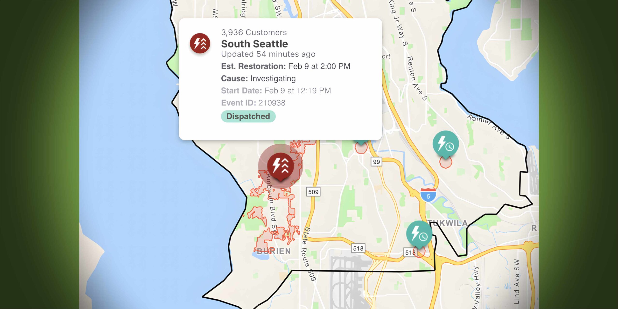 Power outage in Burien Monday knocks out electricity to around 4,000 ...