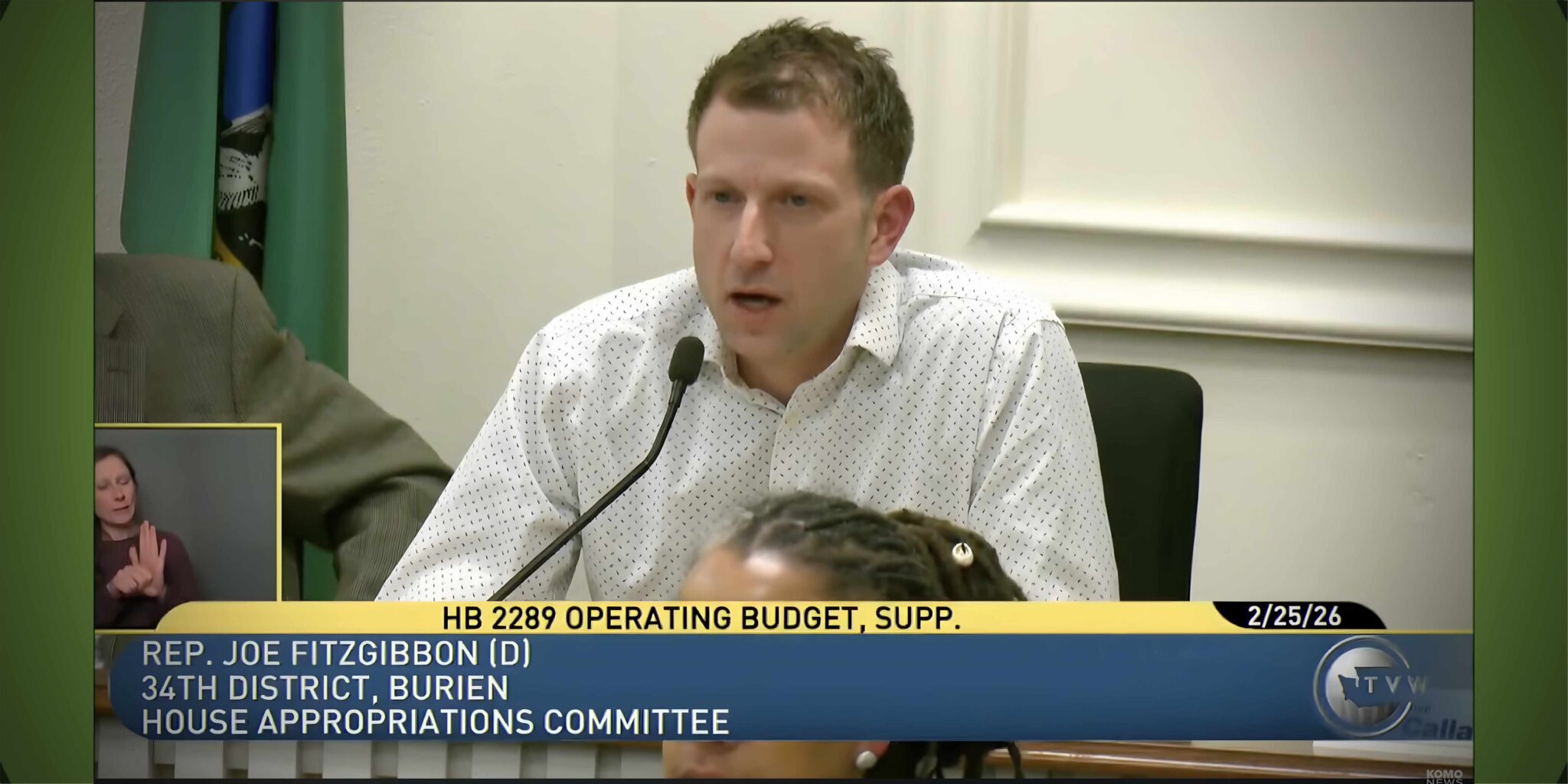 Burien Democrat Rep. Joe Fitzgibbon apologizes for alcohol use before ...