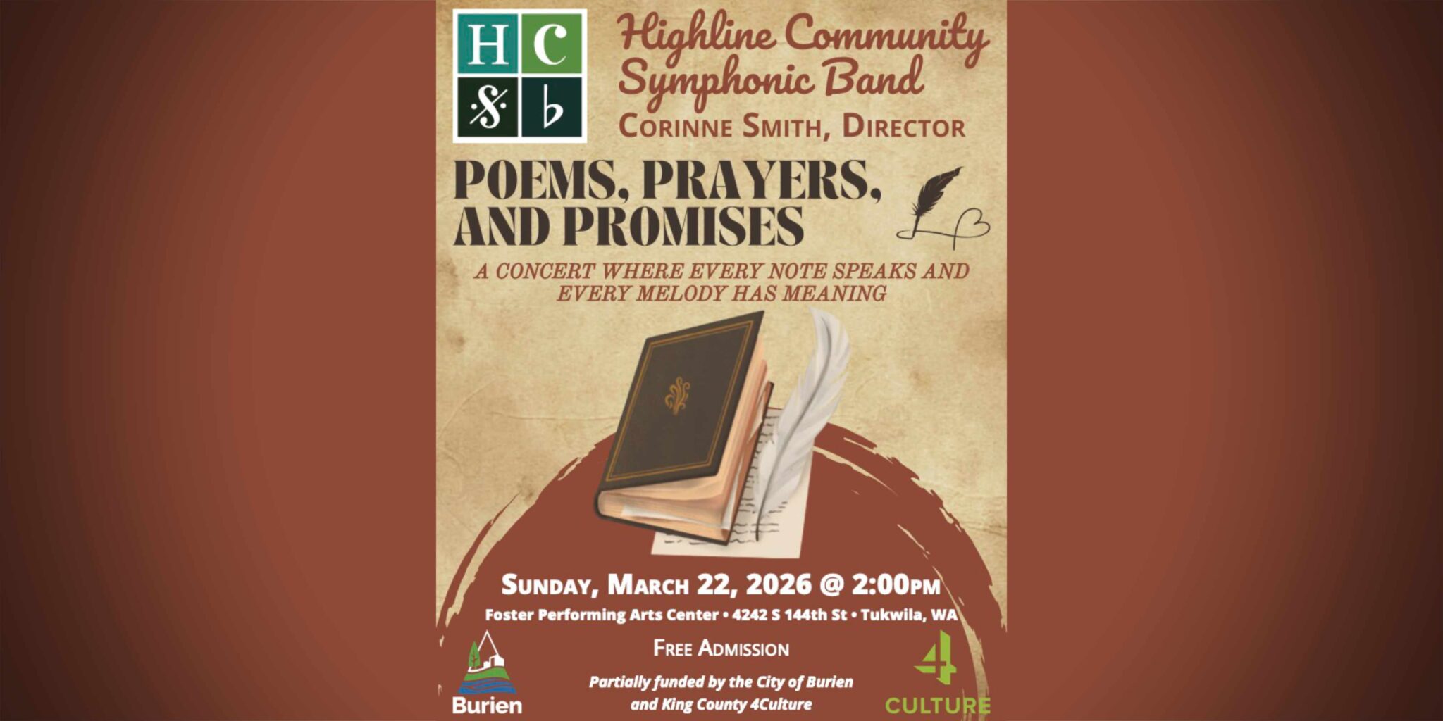 SAVE THE DATE: Highline Community Symphonic Band to present free ...