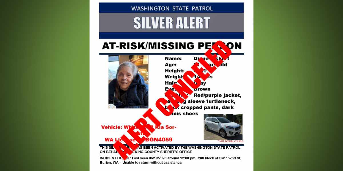 UPDATE: Silver Alert canceled after missing Burien senior located safe ...