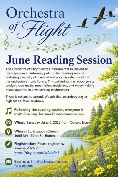 Orchestra of Flight invites local musicians to free reading session in ...